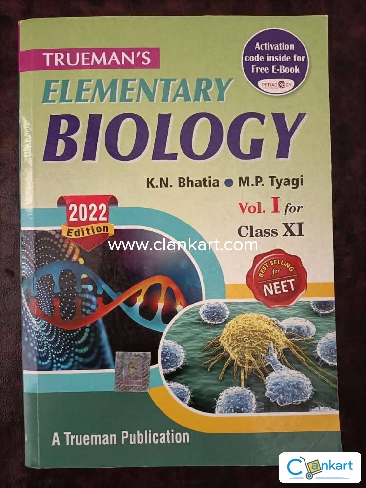 Buy 'TRUEMAN'S ELEMENTARY BIOLOGY Vol.1 For (XI) Standard ,2022 Edition ...