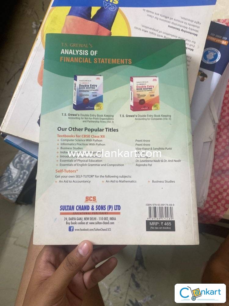 Buy T S Grewal s Analysis Of Financial Statements Textbook For CBSE Buy T S Grewal s Analysis Of Financial Statements Textbook For CBSE
