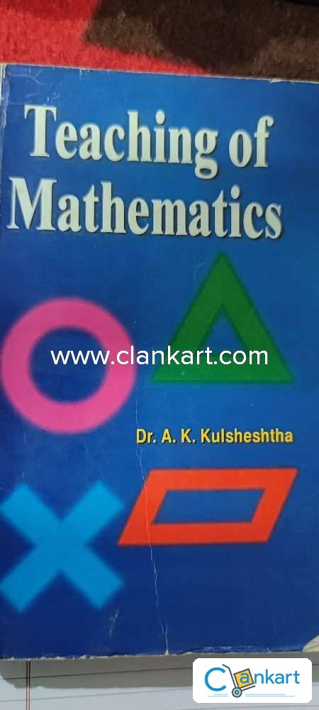 Buy 'Teaching Of Maths' Book In Good Condition At Clankart.com