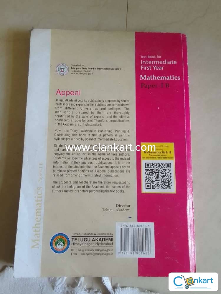Buy 'Mathematics' Book In Good Condition At Clankart.com