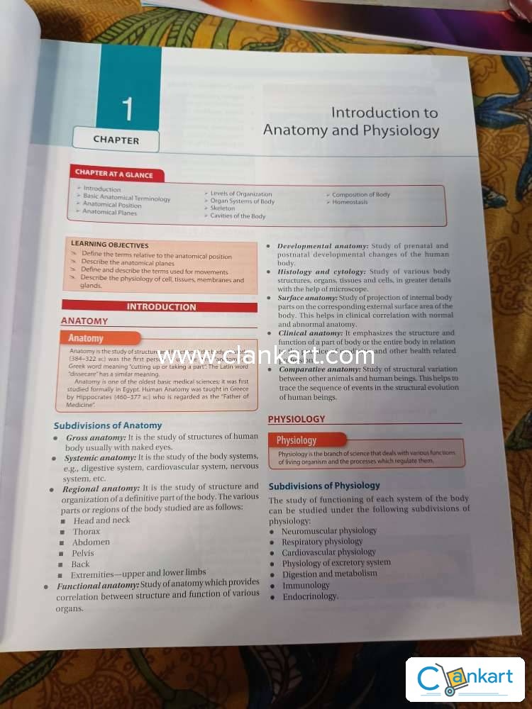 Buy 'Textbook Of Anatomy And Physiology For Bsc Nursing.' Book In ...