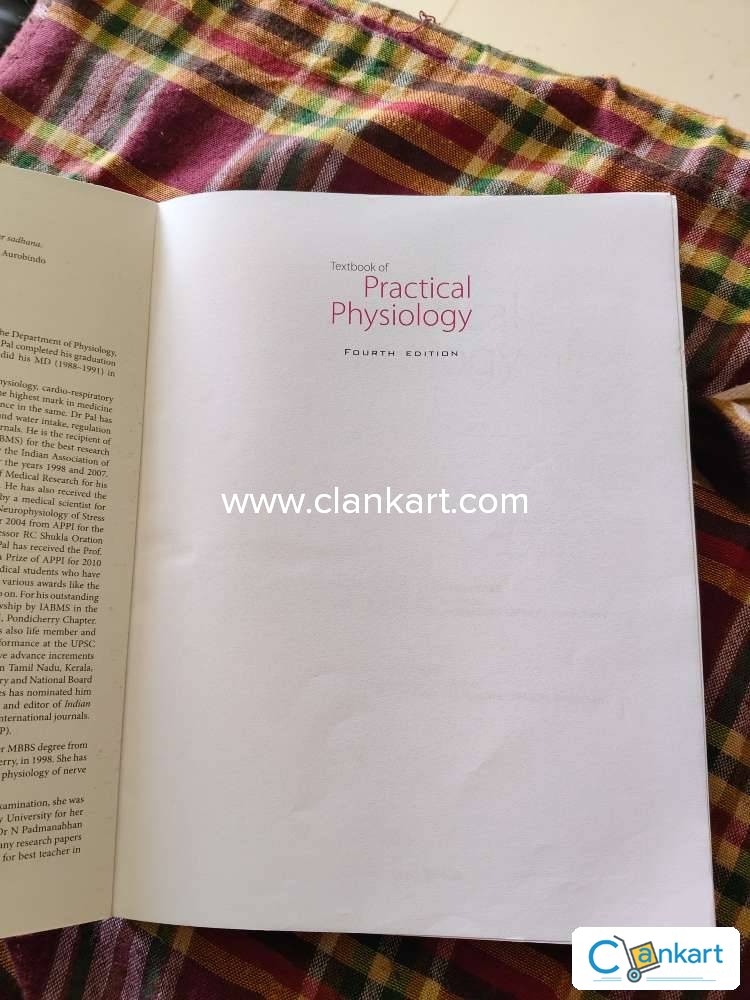 Buy 'Text Book Of Practical Physiology, 4Th Edition' Book In Excellent ...