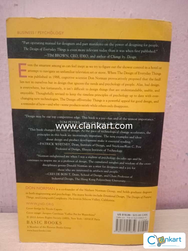 Buy 'The Design Of Everyday Things' Book In Excellent Condition At ...