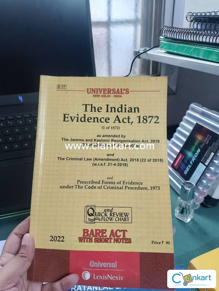 Buy 'The Indian Evidence Act,1872' Book In Excellent Condition At ...
