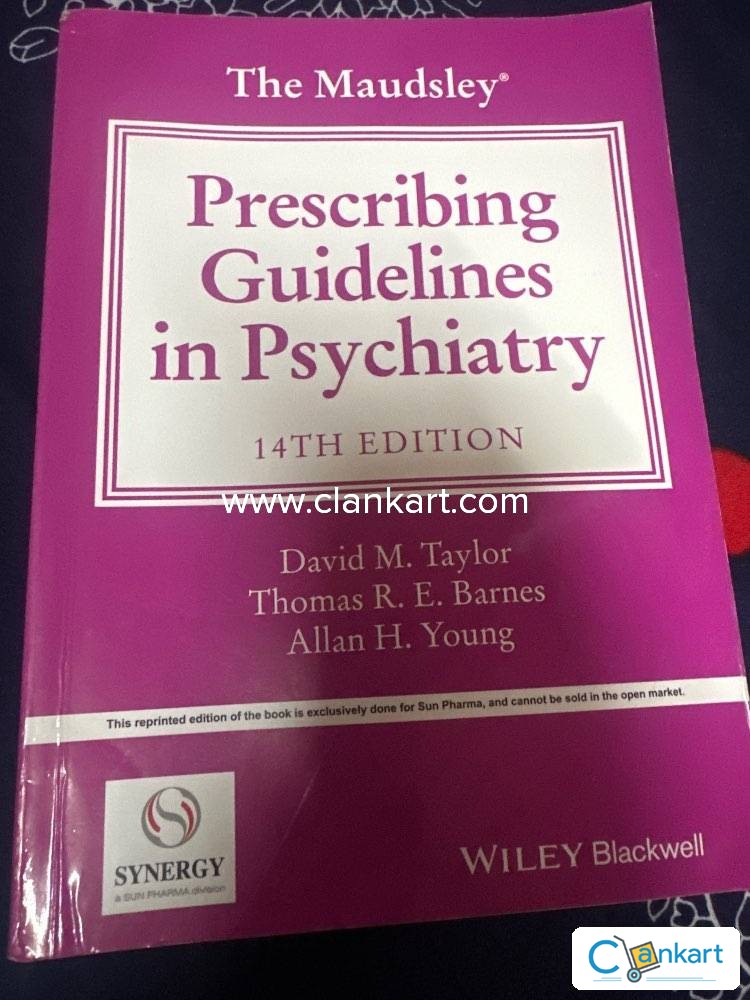 Buy 'The Maudsley Prescribing Guidelines In Psychiatry' Book In ...