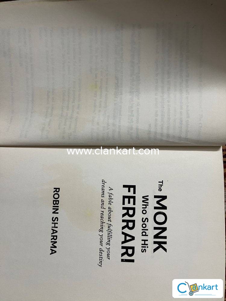 Buy 'The Monk Who Sold His Ferrari' Book In Good Condition At Clankart.com