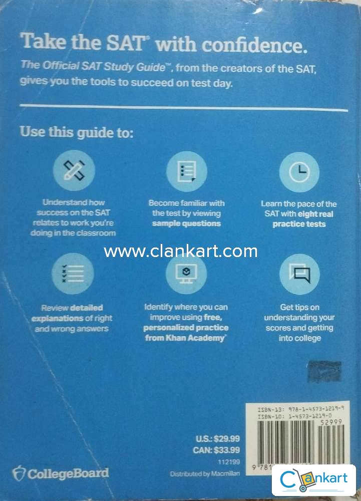 Buy 'Official SAT Study Guide 2020 Edition' Book In Excellent Condition ...