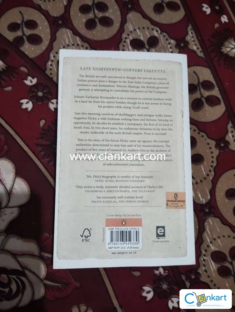 Buy 'Hicky's Bengal Gazette: The Untold Story Of India's First ...