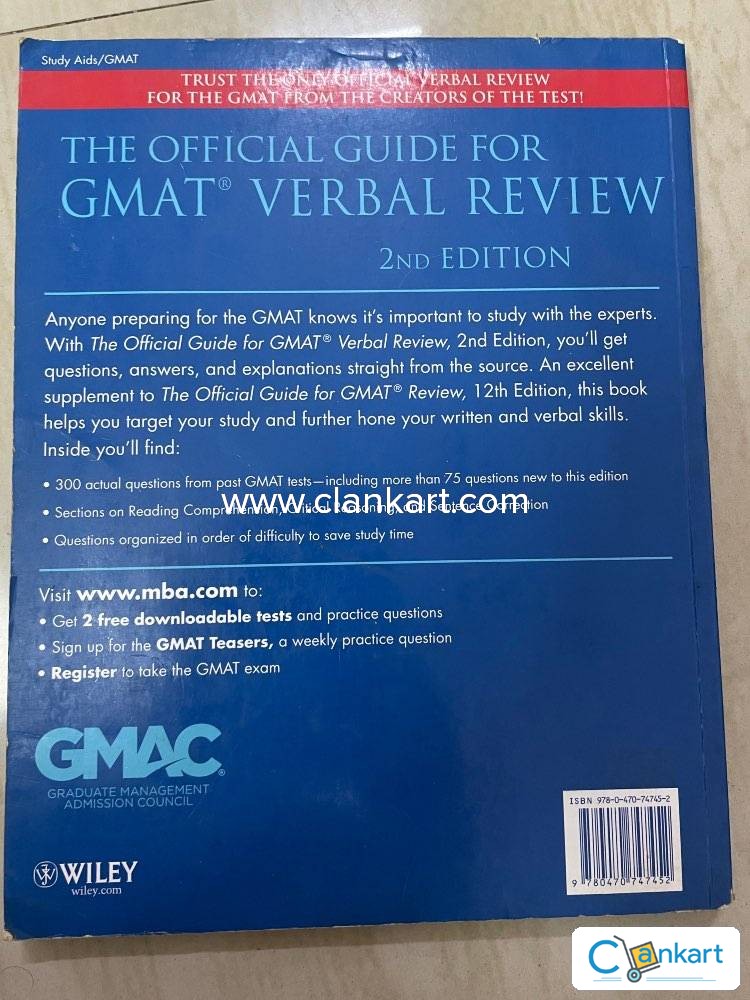 Buy 'GMAT Verbal Review' Book In Good Condition At Clankart.com