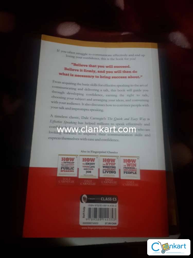 Buy 'The Quick And Easy Way To Effective Speaking' Book In Excellent ...