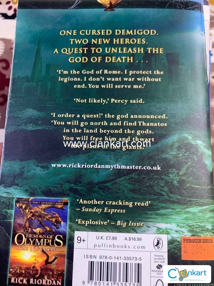 Buy 'The Son Of Neptune (Heroes Of Olympus, #2)' Book In Excellent ...