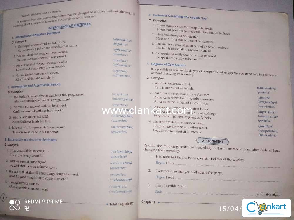 Buy 'Total English Language ICSE Class IX' Book In Good Condition At ...