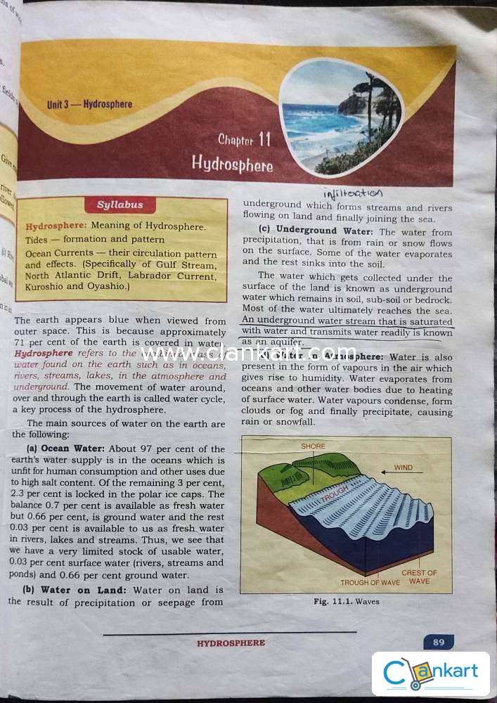 Buy 'TOTAL GEOGRAPHY FOR CLASS 9 ICSE BY DOLLY E SEQUEIRA' Book In Good ...