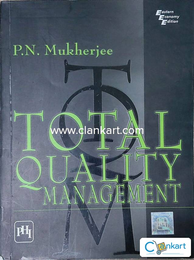 Buy 'Total Quality Management' Book In Excellent Condition At Clankart.com