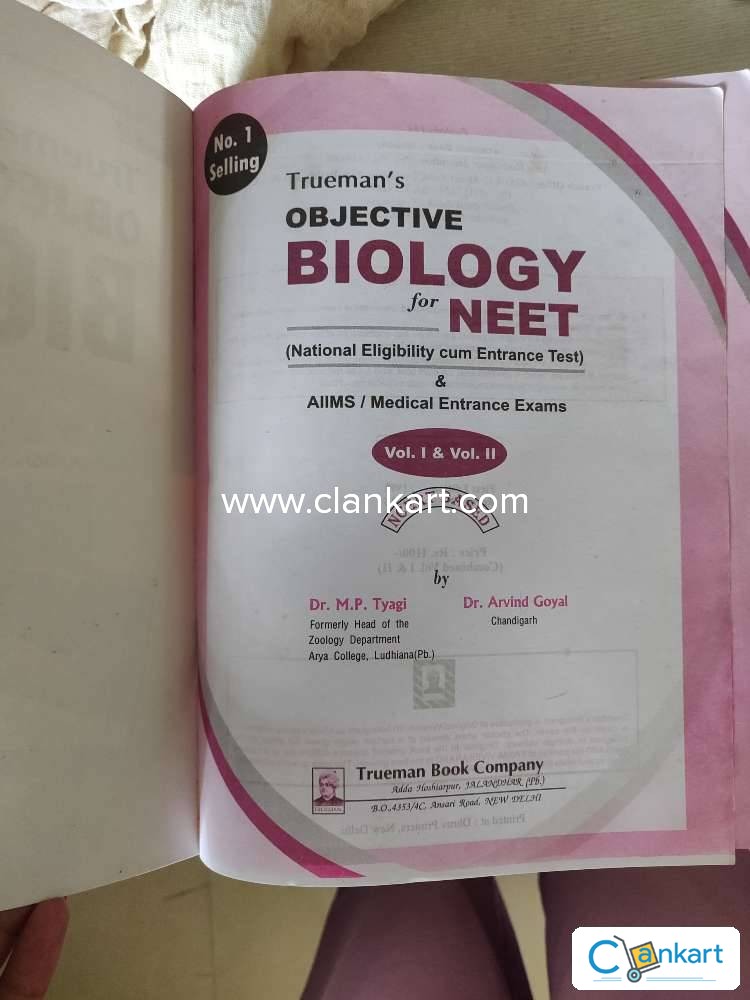 Buy 'Trueman's Objective Biology For NEET - Vol. I & II' Book In ... Buy 'Trueman's Objective Biology For NEET - Vol. I & II' Book In ...