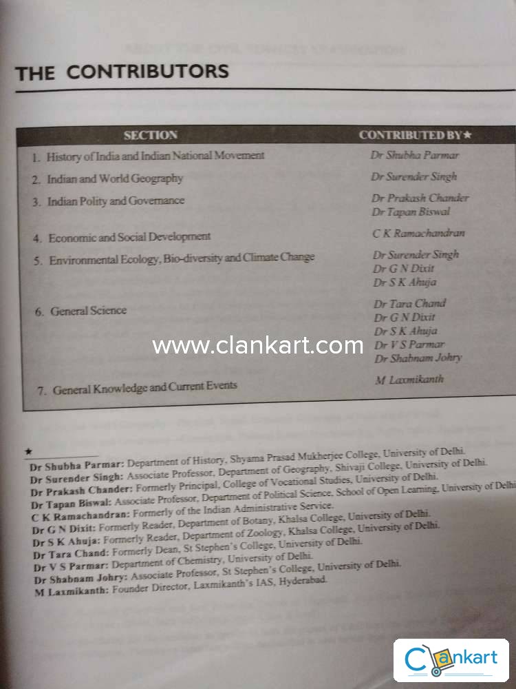 Buy 'General Studies Paper I - 2015' Book In Good Condition At Clankart.com
