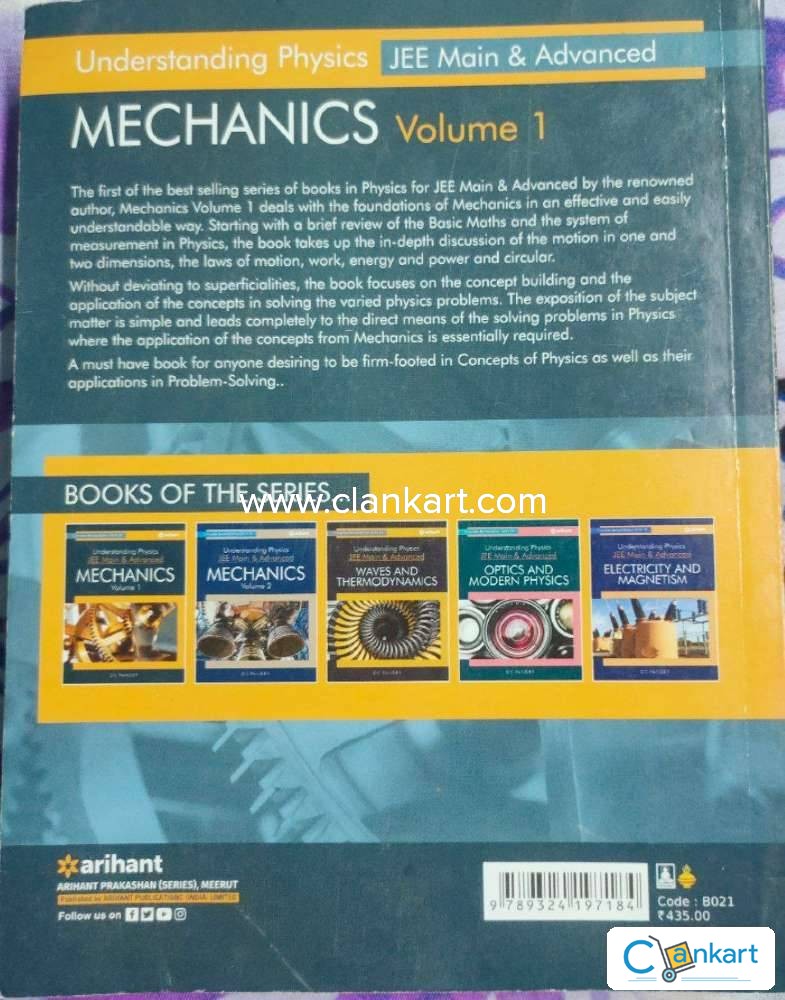 Buy 'Understanding Physics JEE Main And Advanced Mechanics Volume 1 ... Buy 'Understanding Physics JEE Main And Advanced Mechanics Volume 1 ...