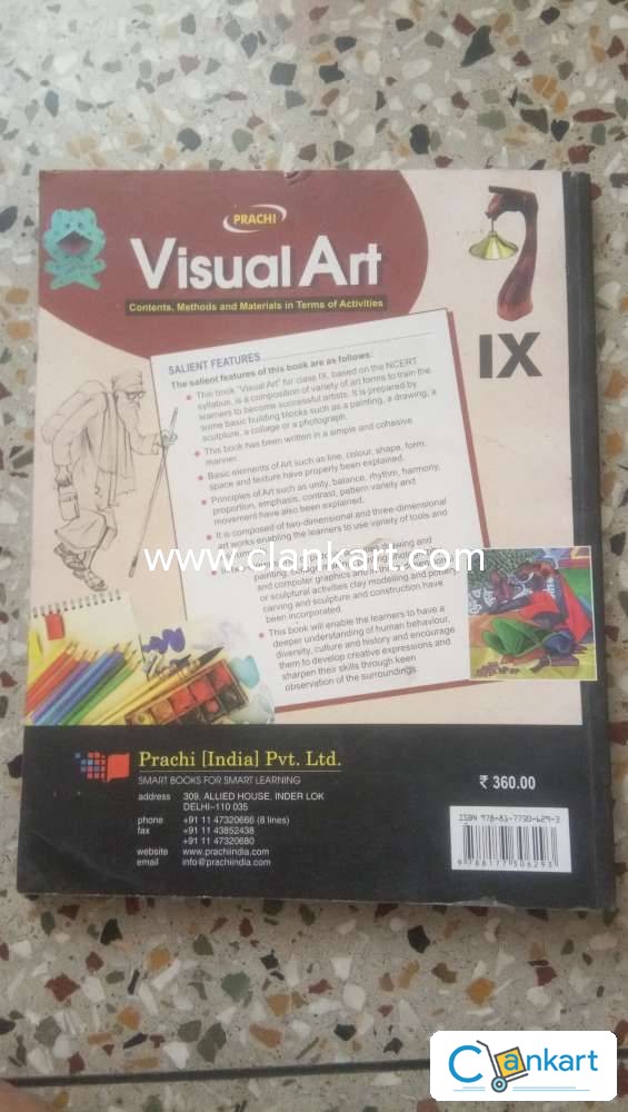 Buy 'VISUAL ARTS CLASS 9 (WITH MATERIAL)' Book In Excellent Condition ...