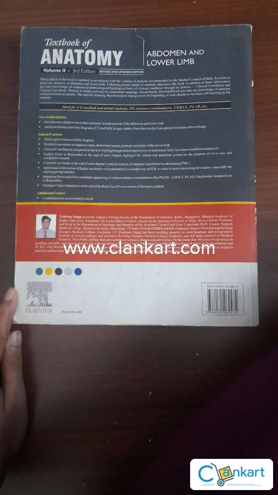 Buy 'Textbook Of Anatomy: Abdomen And Lower Limb' Book In Excellent ...