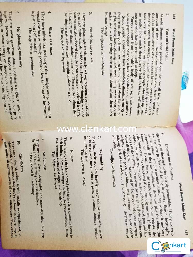 Buy 'Word Power Made Easy' Book In Good Condition At Clankart.com
