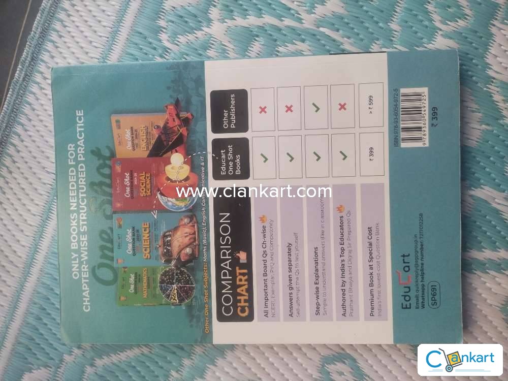 Buy 'Educart CBSE Class 10 SCIENCE One Shot Question Bank 2024-25 ...
