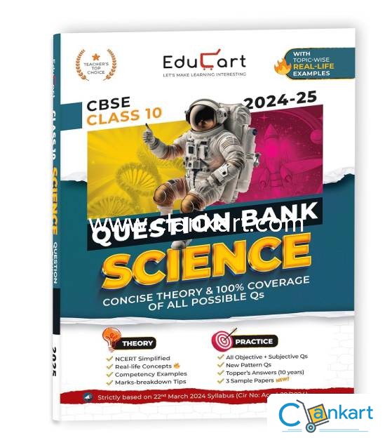 Buy 'Educart CBSE Question Bank Class 10 Science 2024-25 (As Per Latest ...