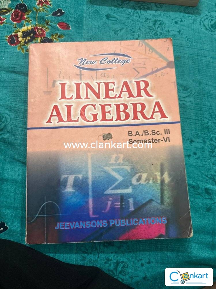Buy 'linera Algebra' Book In Good Condition At Clankart.com