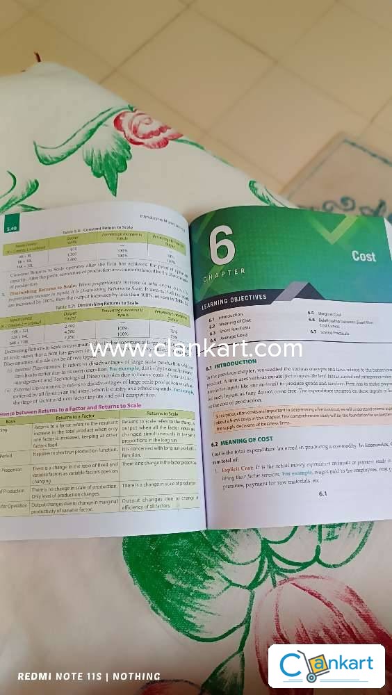 Buy 'INTRODUCTORY MICRO ECONOMICS FOR CLASS XI' Book In Excellent ...