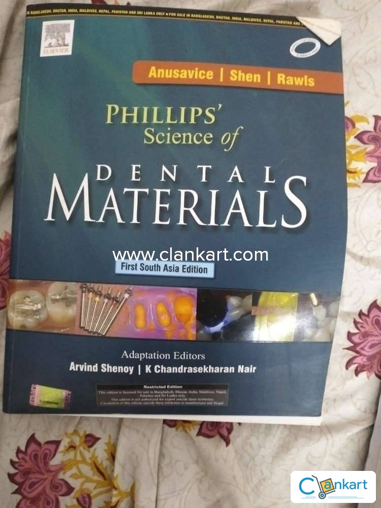 Buy 'Phillips' Science Of Dental Materials: 1st SouthAsia Edition' Book ...