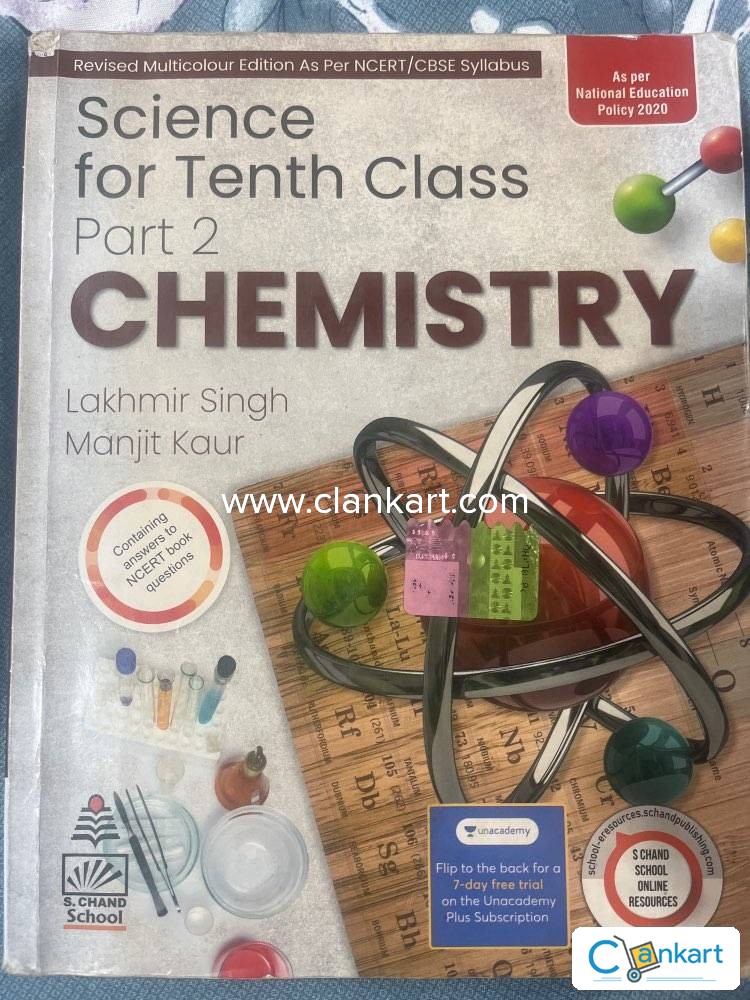 Buy 'SCIENCE CHEMISTRY For TENTH CLASS Part 2' Book In Excellent ...