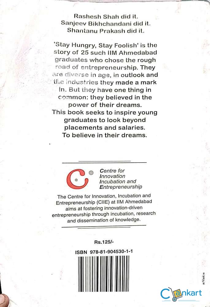 Buy 'Stay Hungry Stay Foolish' Book In Good Condition At Clankart.com