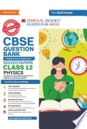 Buy 'Oswaal CBSE Question Bank Class 12 Physics, Chapterwise And ...